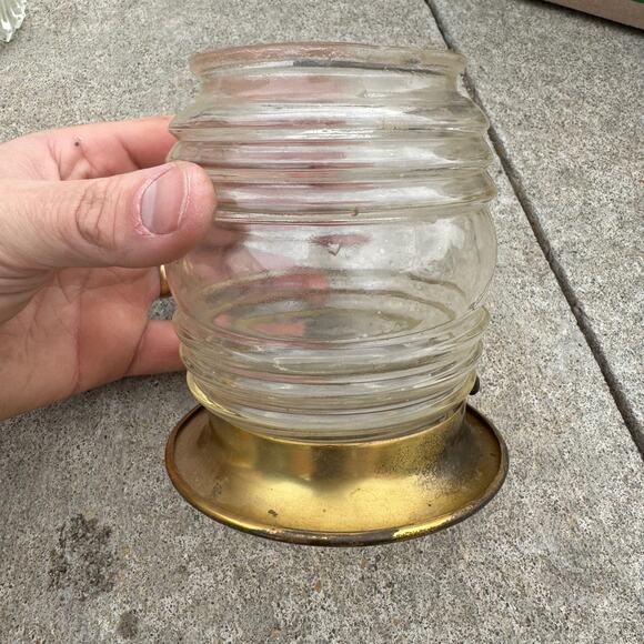 Unbranded | Accents | Vtg Porch Wall Light Shade Bug Jelly Jar Bee Hive ...